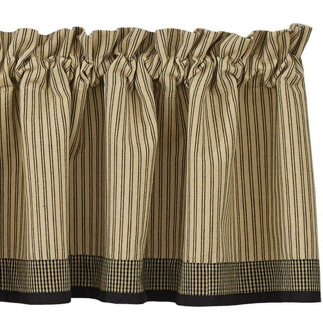 Park Designs Primitive Black Star Lined Border Valance 14x72 - Walmart.com