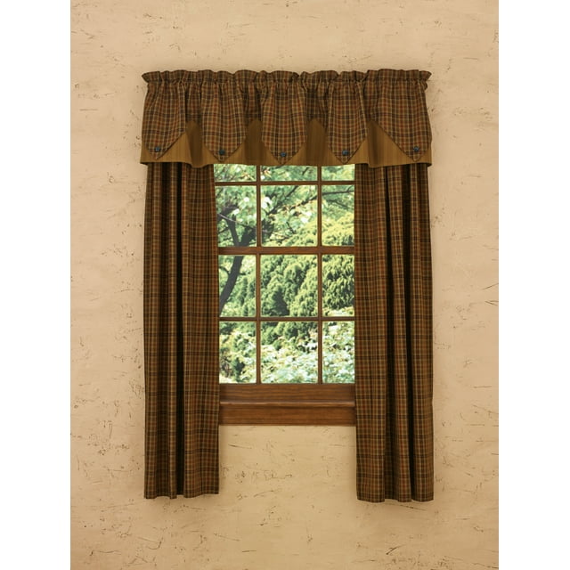 Park Designs Primitive Spice Lined Point Valance 72'' x 15'' - Walmart.com