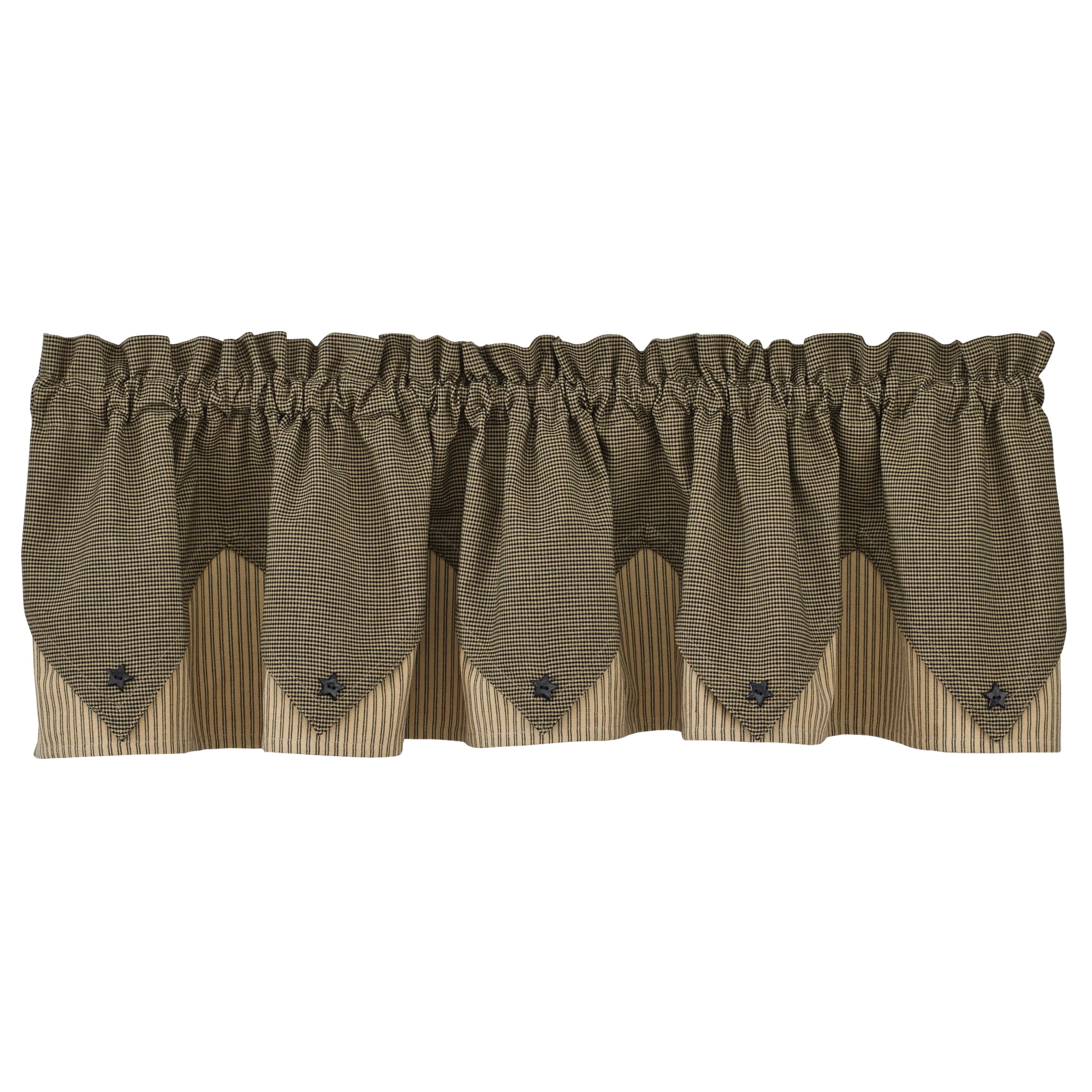 Park Designs Primitive Star Lined Point Valance - Walmart.com