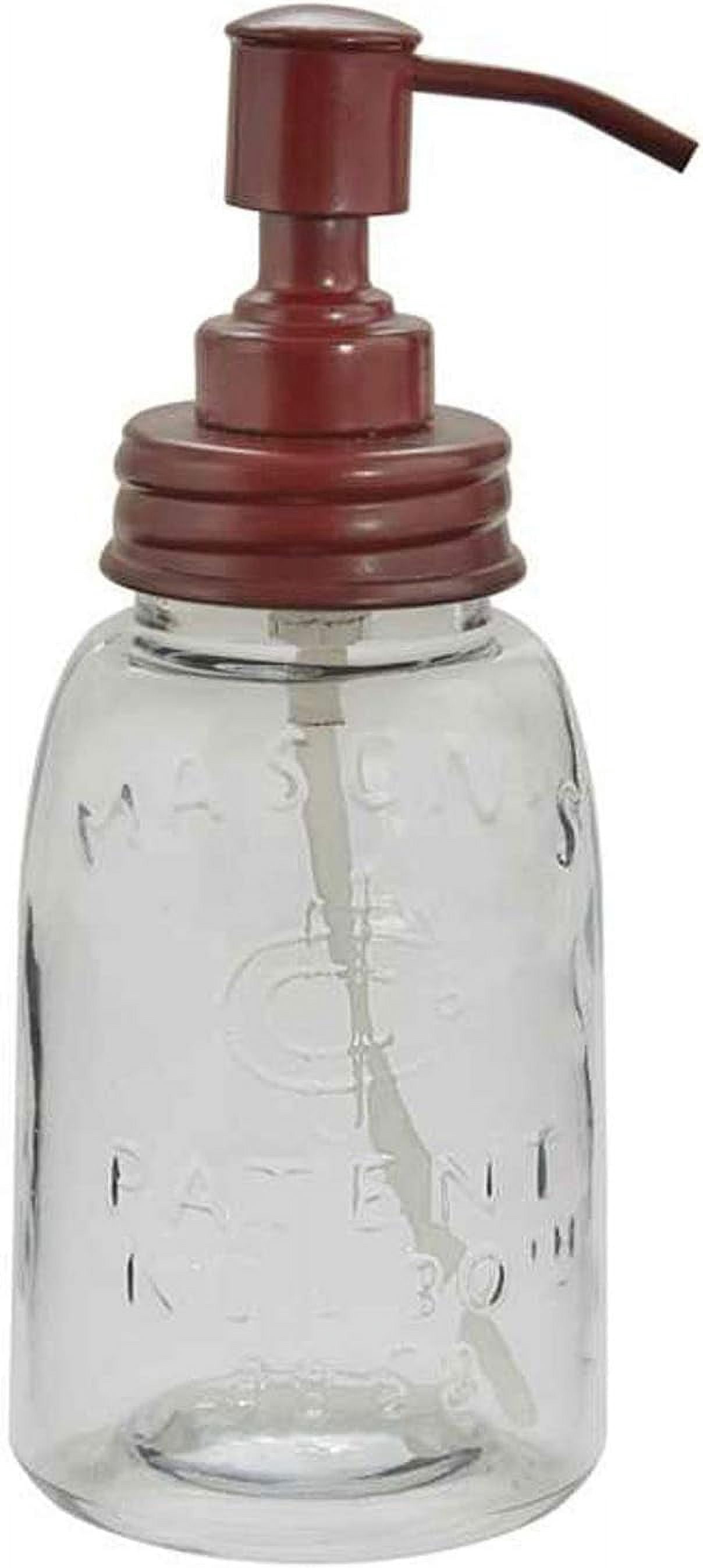 Park Designs Red Mason Jar Soap Dispenser - Walmart.com
