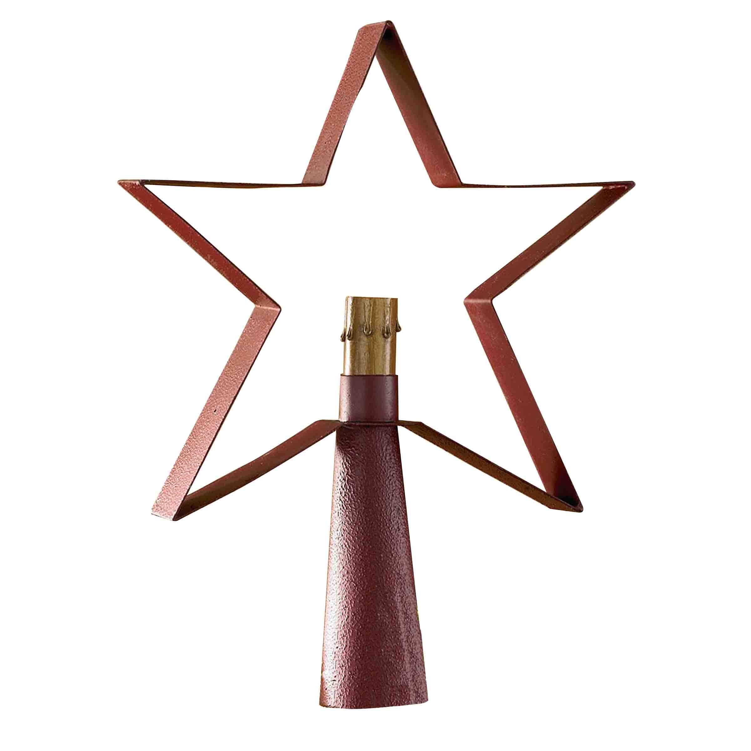 Park Designs Christmas Lighted Red Star Tree Top Lamp - Walmart.com