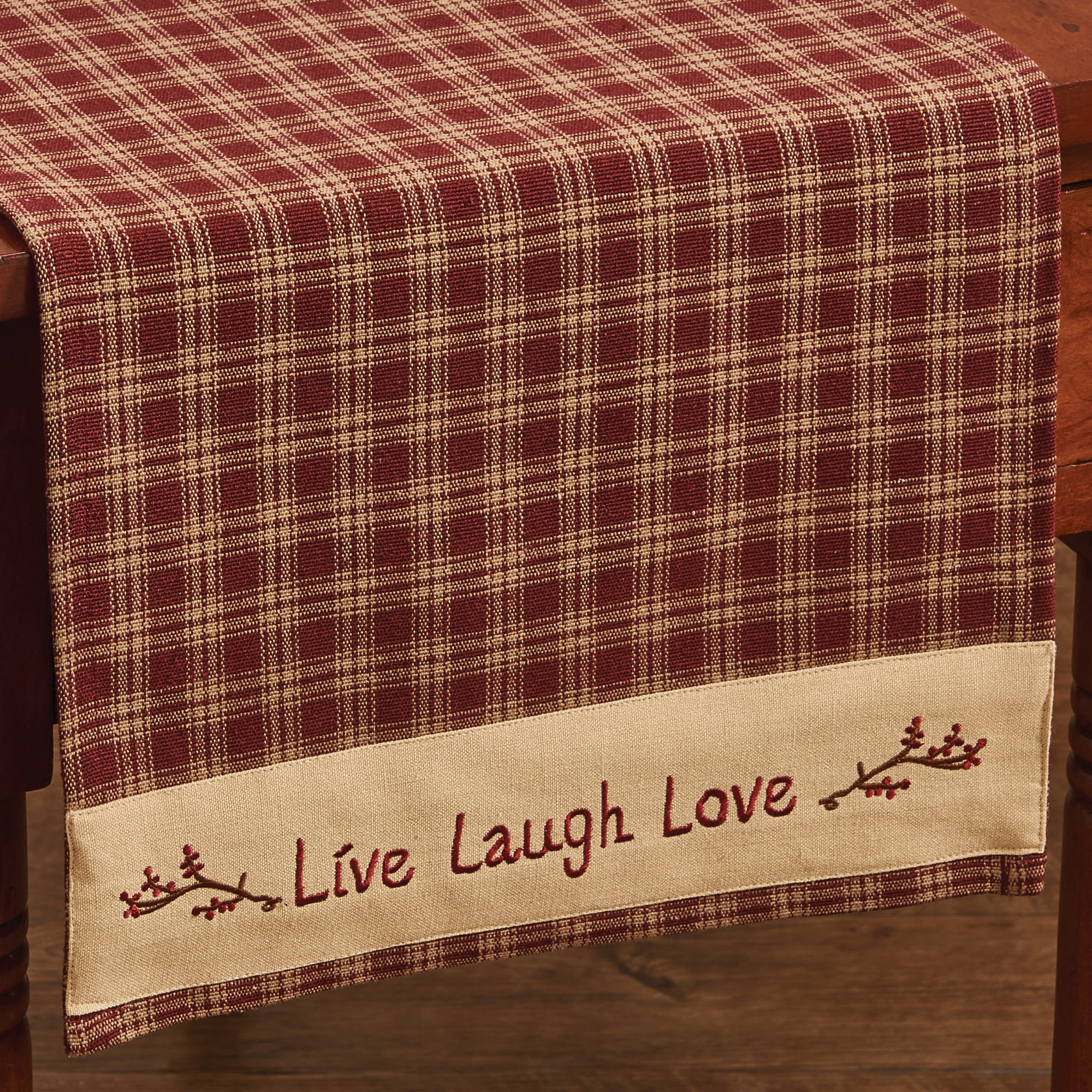 Park Designs Red Sturbridge Live Table Runner 36"L - Walmart.com