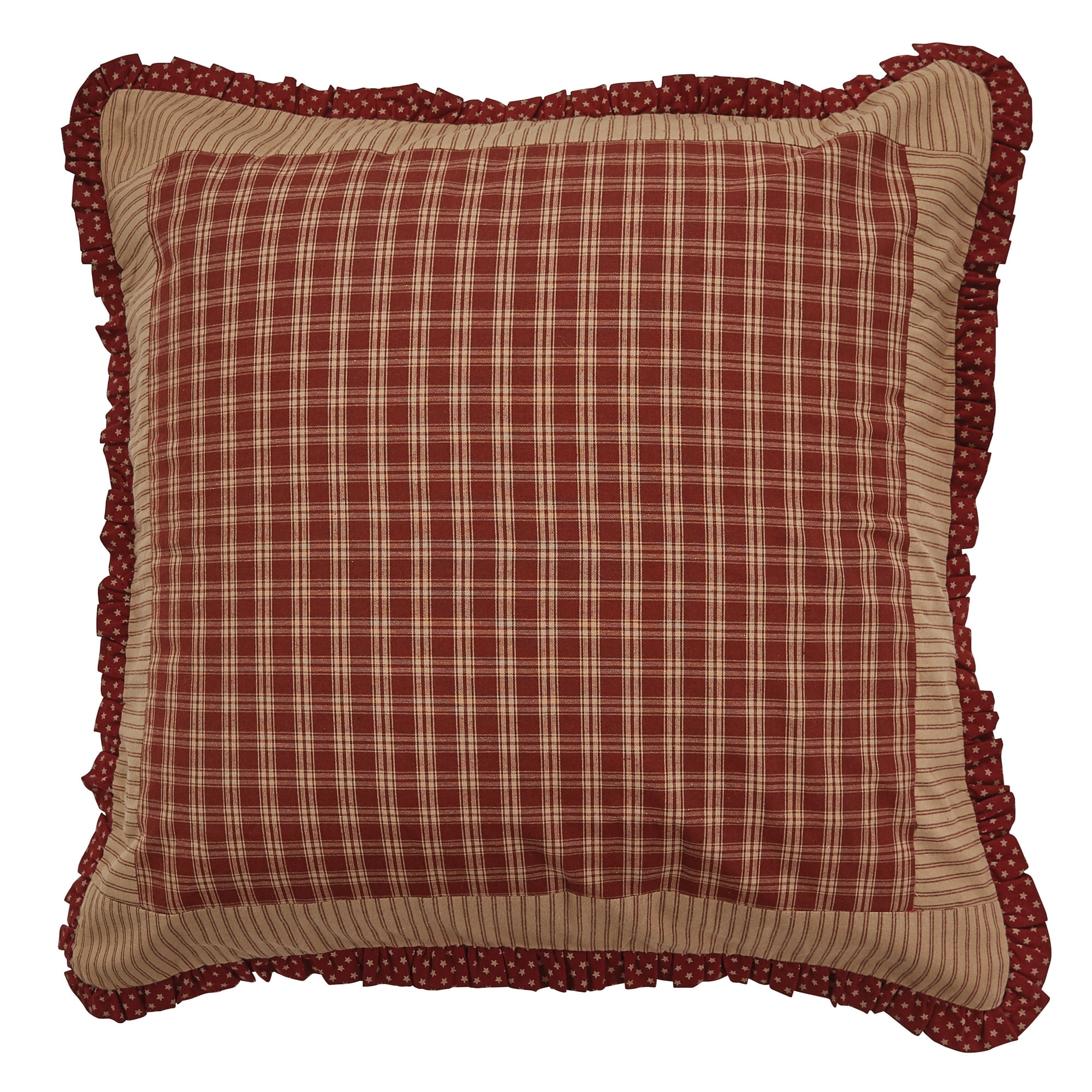 Park Designs Farmhouse Plaid Pillow Case Cover, Red Sturbridge Patch ...