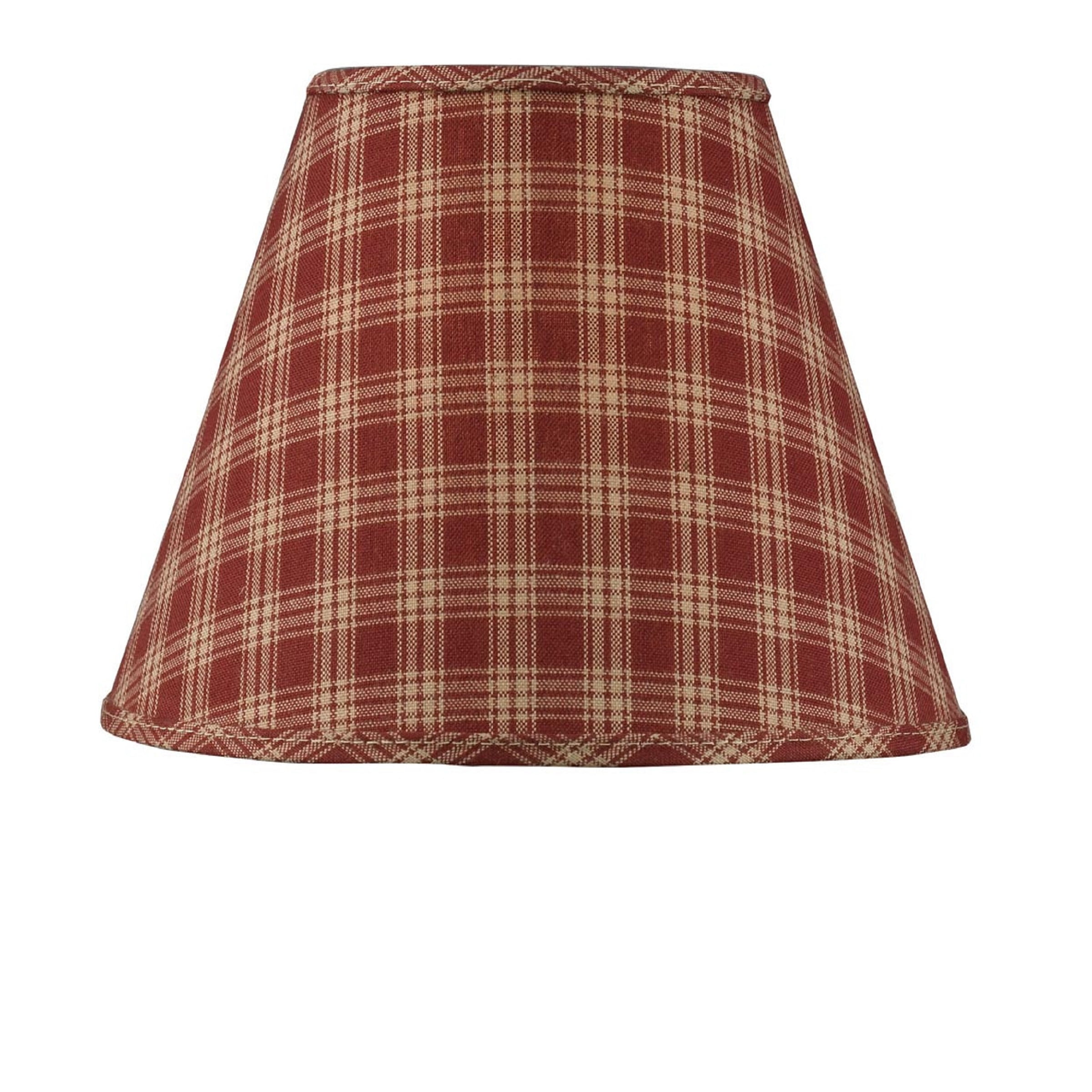 Park Designs Rustic Red Sturbridge Plaid Lampshade, 10" Bottom, 7 ...