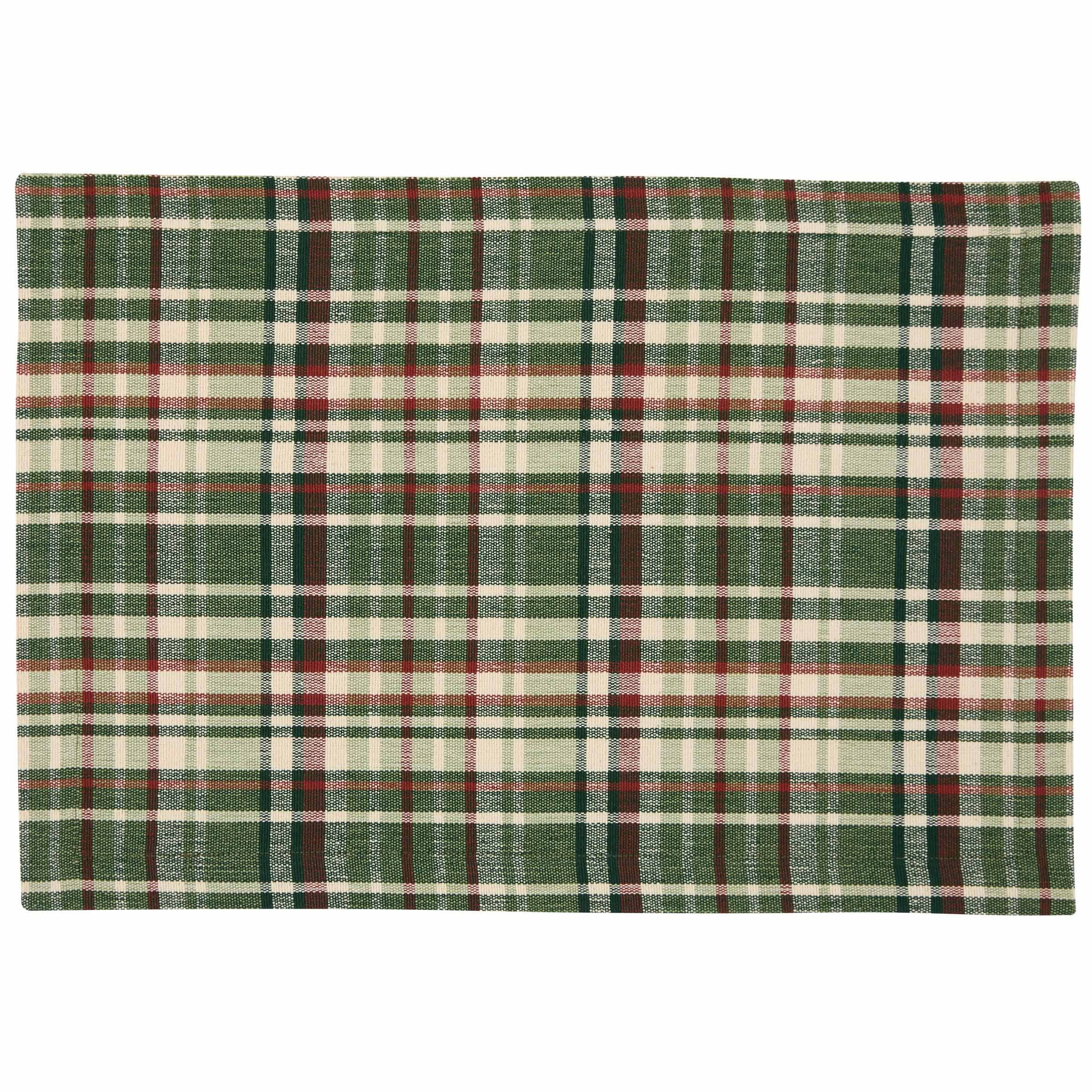Park Designs Roycroft Green Plaid Placemat Set of 4 - Walmart.com