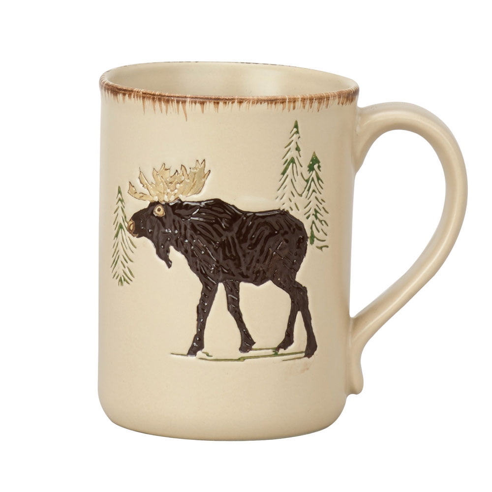 Park Designs Rustic Retreat Moose Mug Set of 4 - Walmart.com