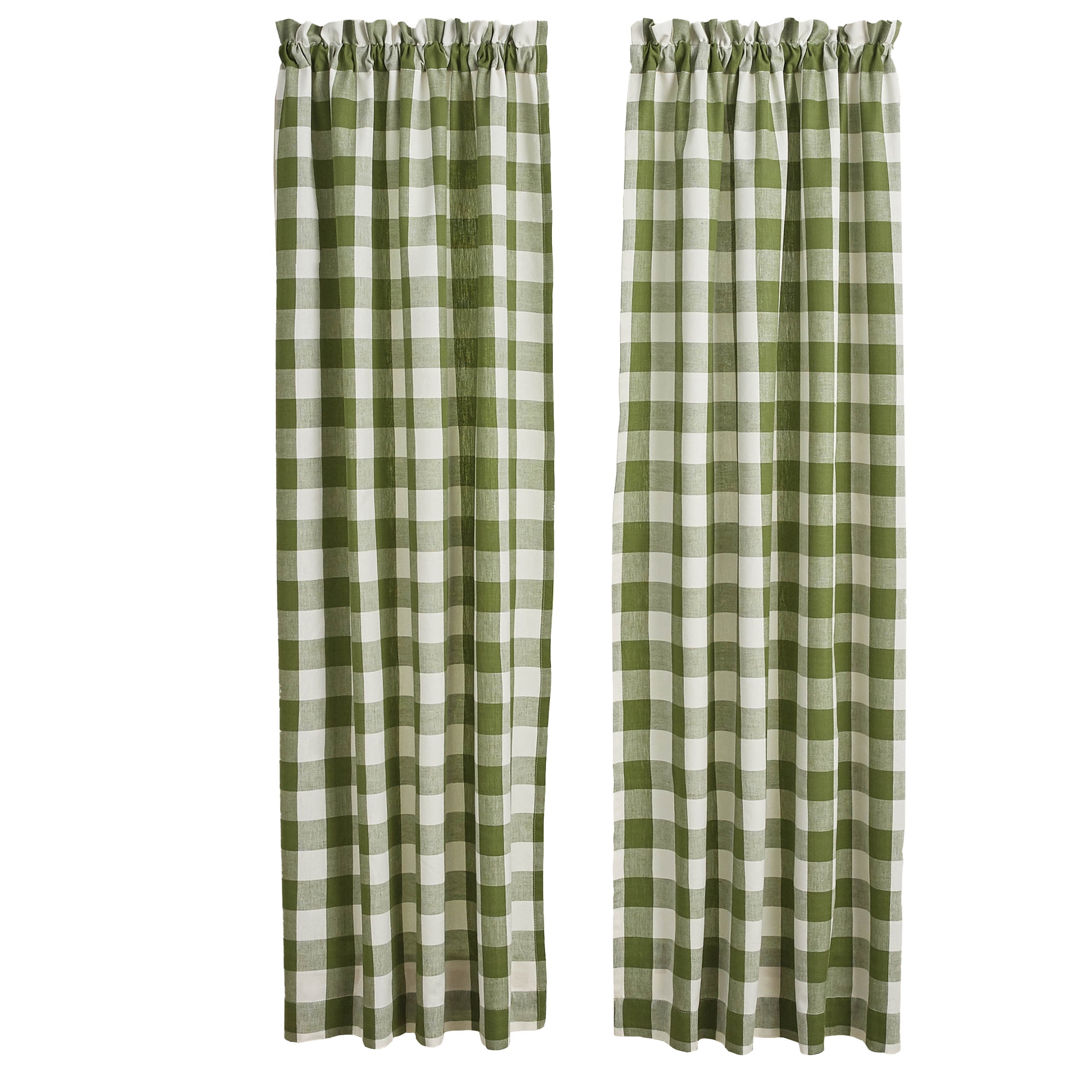 Park Designs Sage Buffalo Check Panels 72''X63'' - Walmart.com