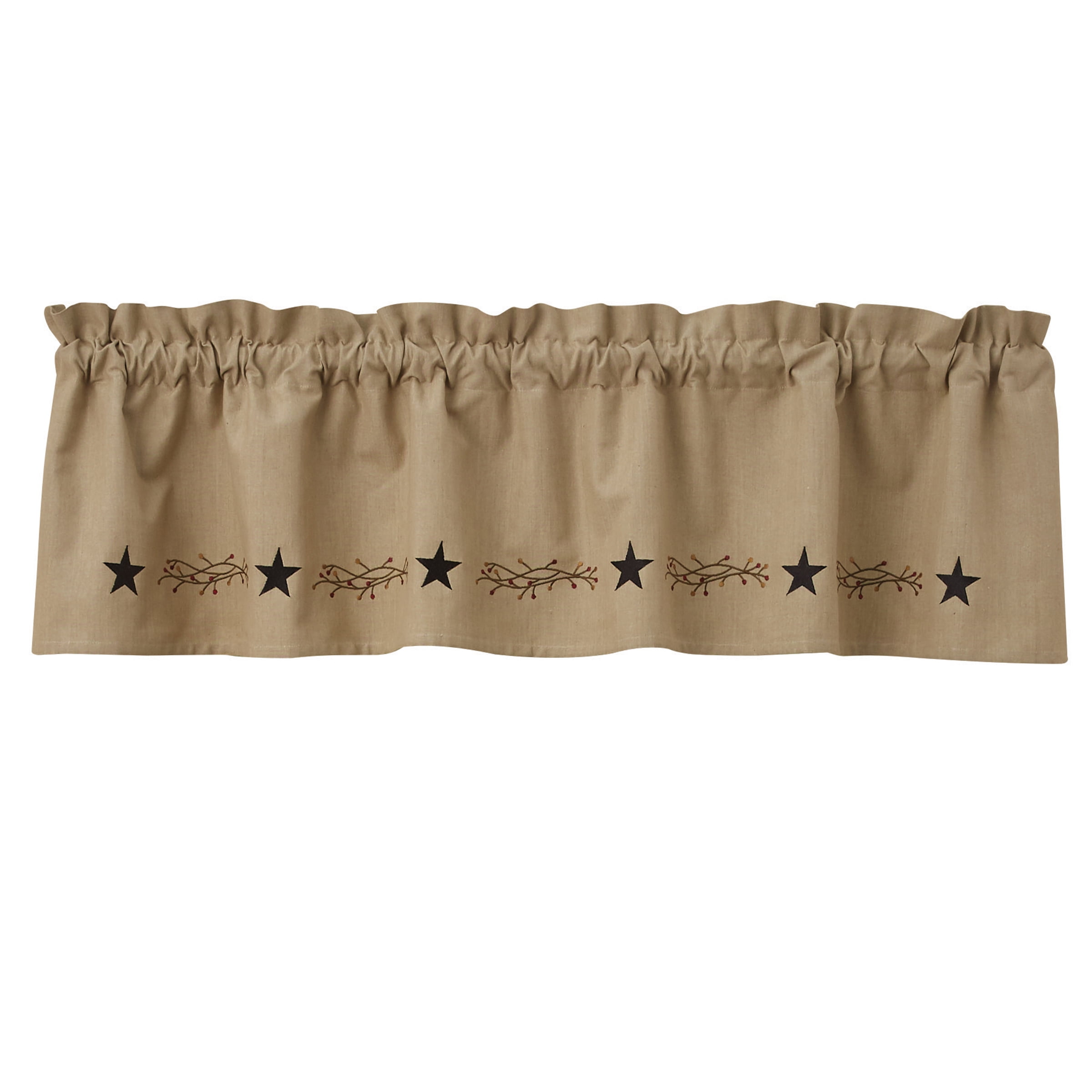 Park Designs Star Vine Embroidered Valance 60" X 14" - Walmart.com