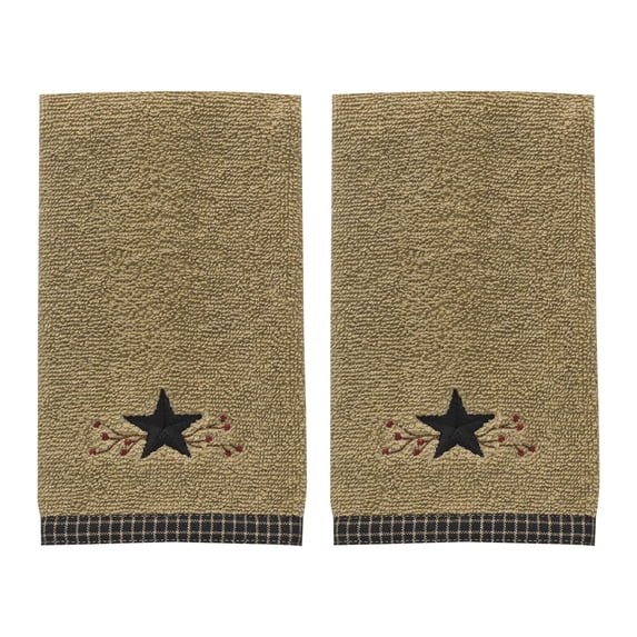 Park Designs Farmhouse Decorative Rustic Star Vine Terry Fingertip ...