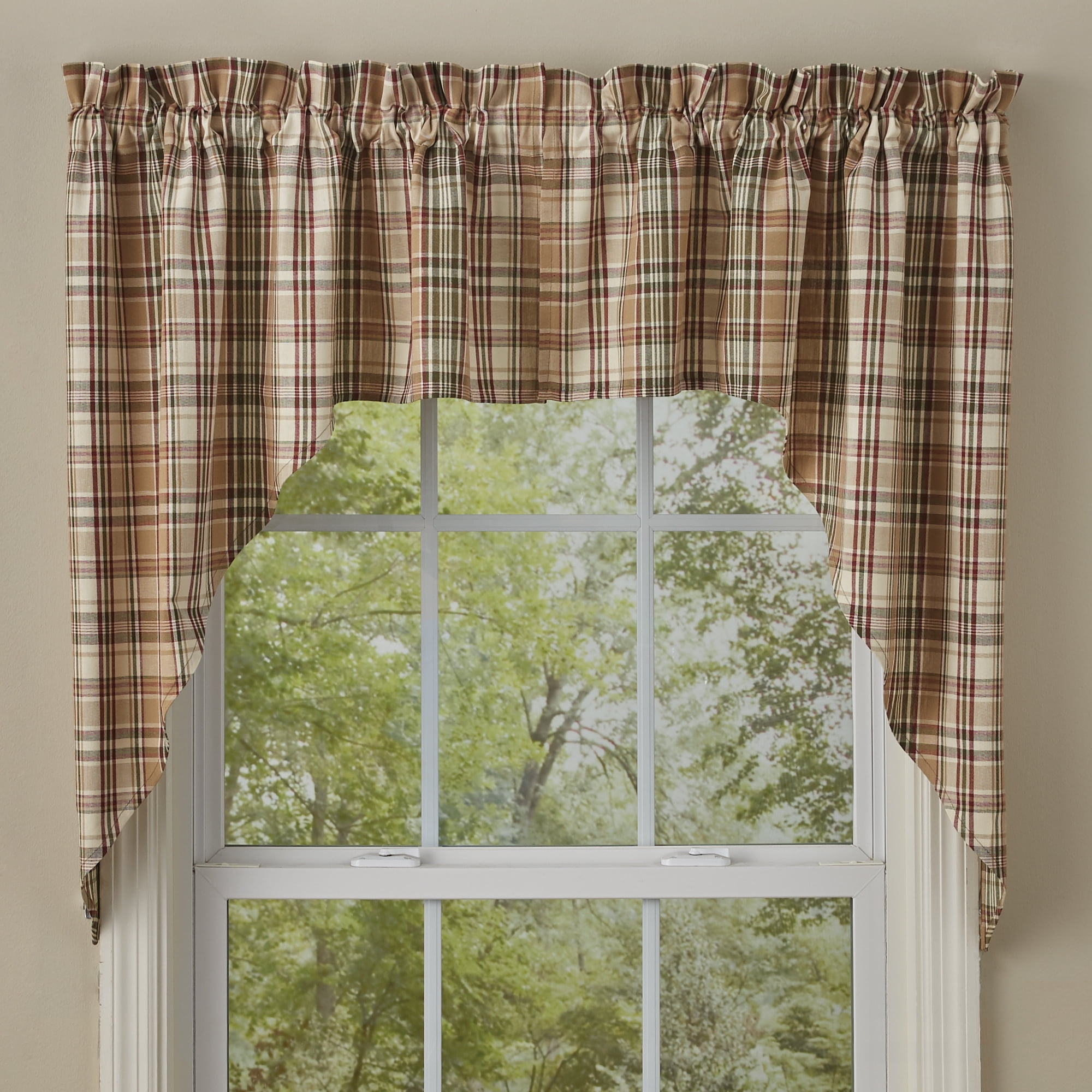 Park Designs Tan Thyme Window Swag - Walmart.com