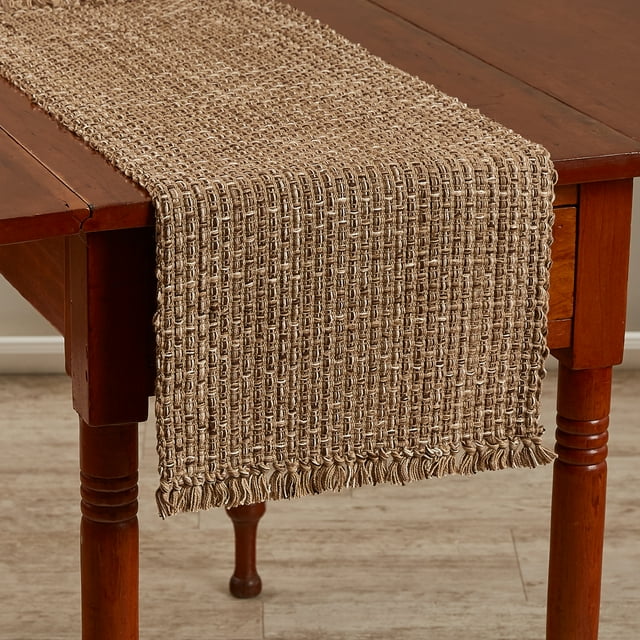 Park Designs Rustic Kitchen Tweed Table Runner, Expresso, 36'' L ...
