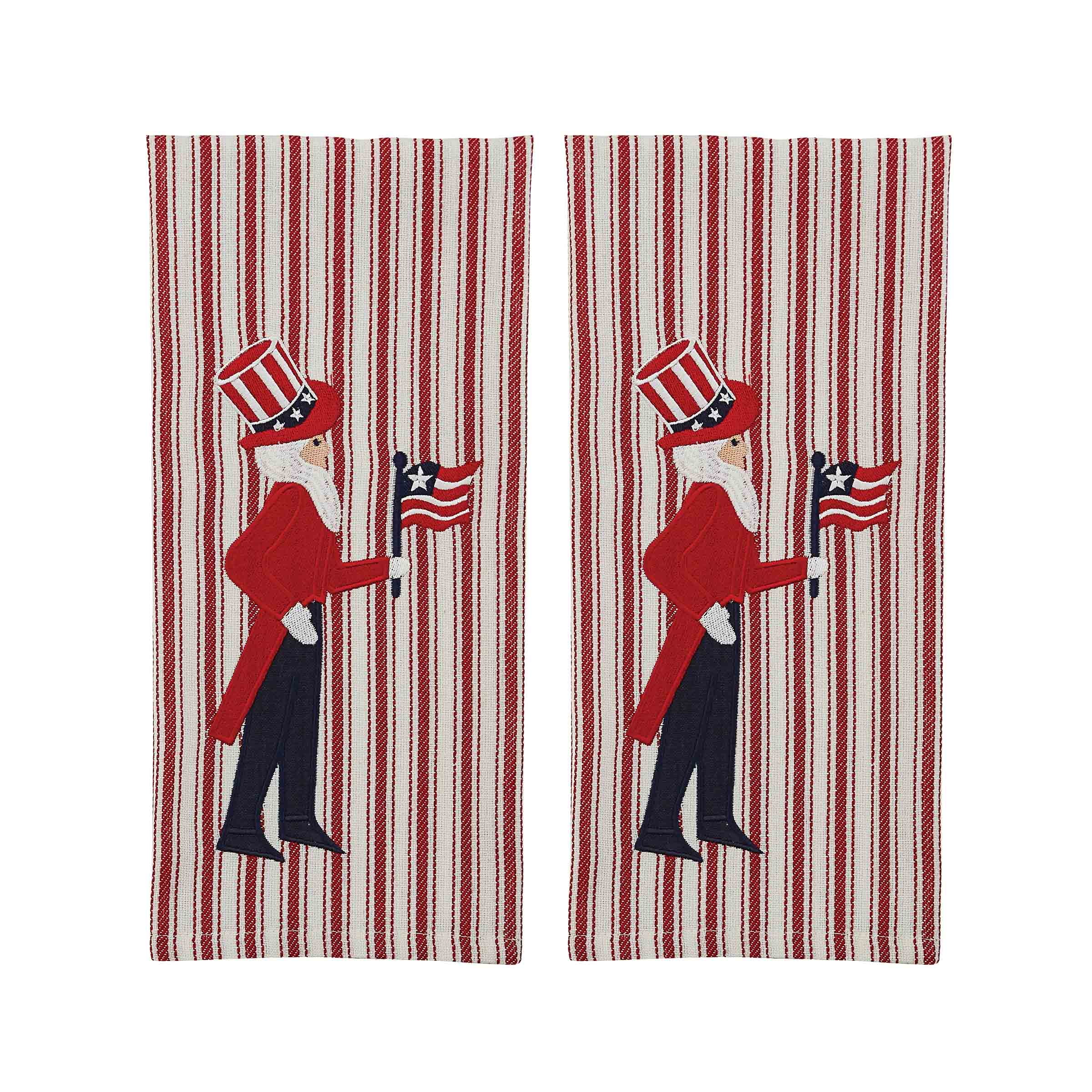 Park Designs Uncle Sam Applique Dishtowel Set of 2 - Walmart.com