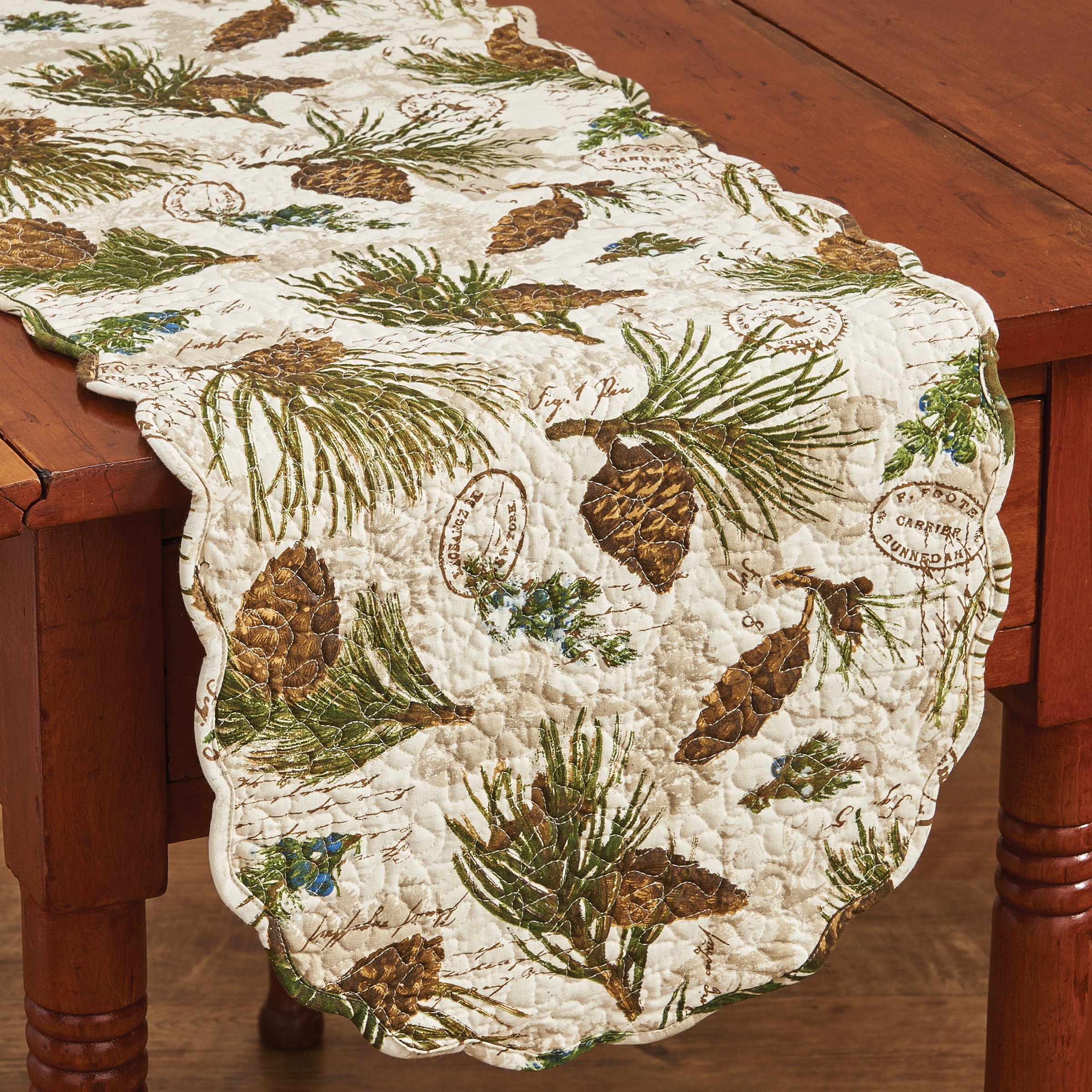 Park Designs Walk In The Woods Pinecone Table Runner 54"L - Walmart.com
