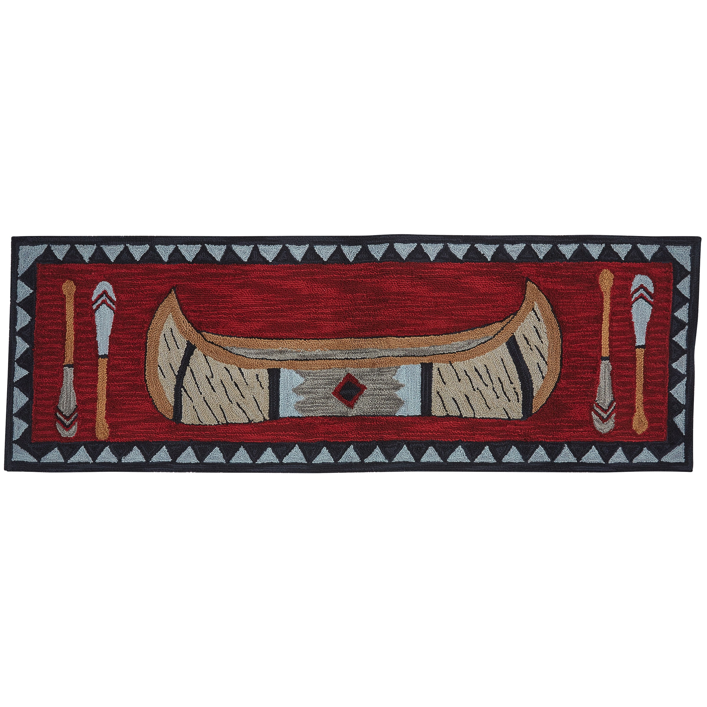 Park Designs Wilderness Canoe Indoor Hooked Rug Runner 2' x 6 ...