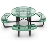 Park Elements CD-R46PT-GRN 46' commercial round picnic table ...
