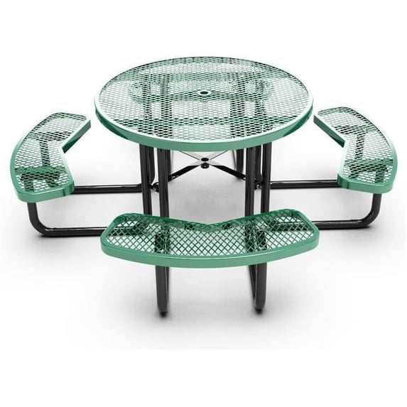 Park Elements CD-R46PT-GRN 46' commercial round picnic table ...