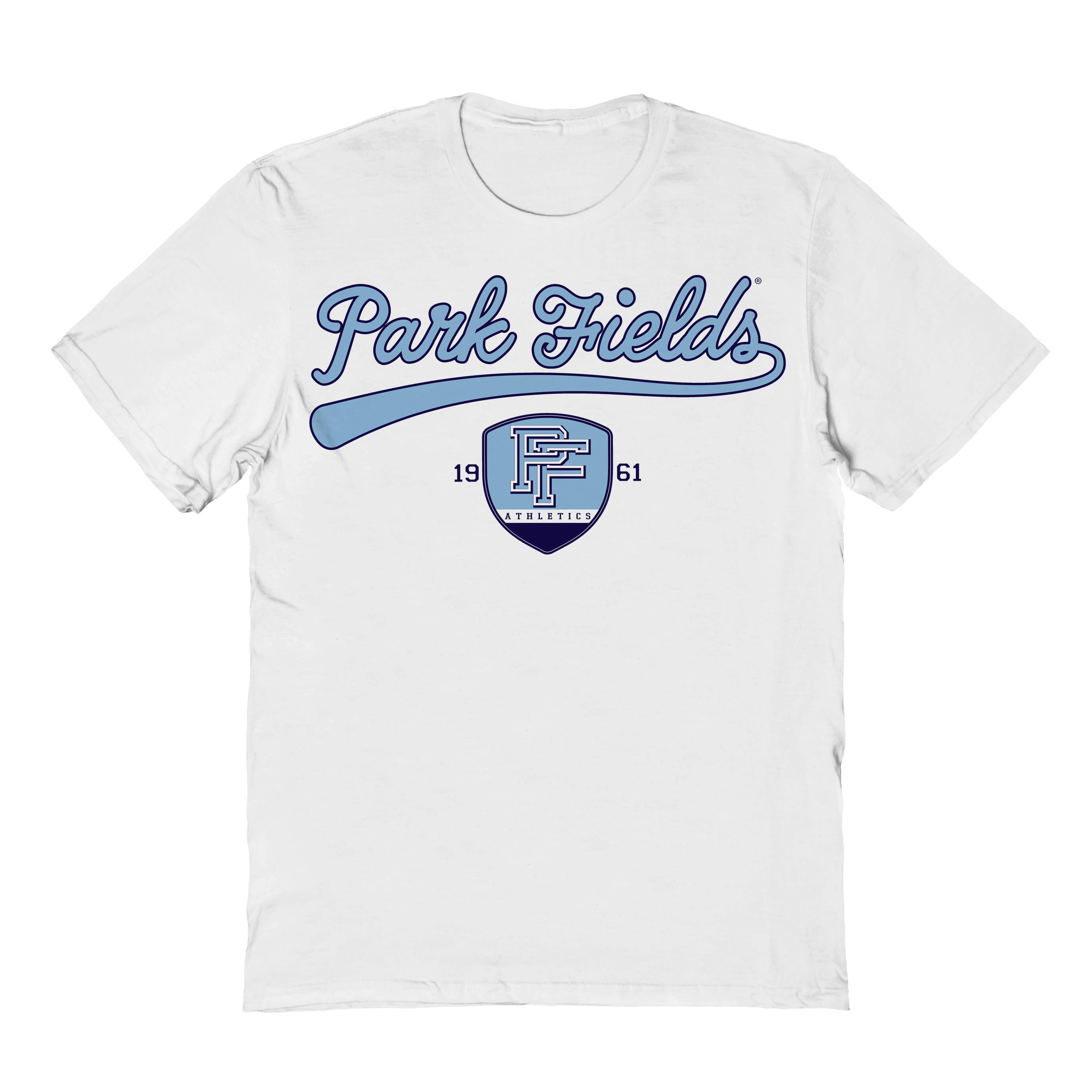 Park Fields Park Field Heritage Athletics Shield Logo Graphic White Men ...