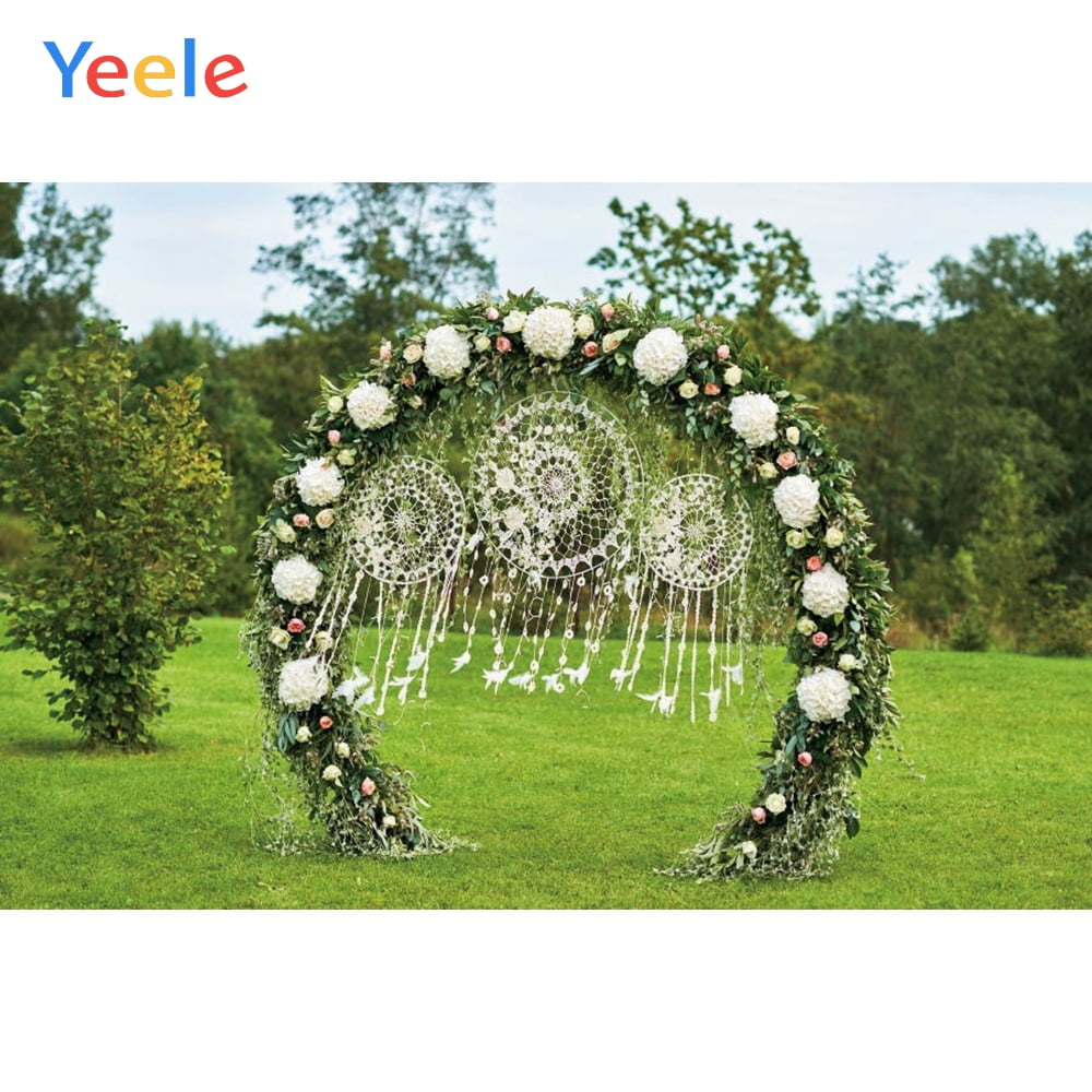 Park Garden Flower Marriage Wedding Photocall Baby Portrait Vinyl Backdrop Photography Backdrops ...