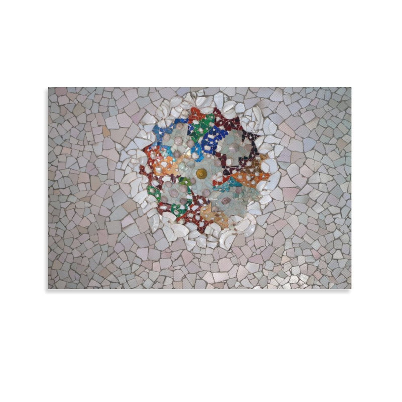 Park Guell Mosaic Tile Gaudi Canvas Art Poster And Wall Art Picture ...
