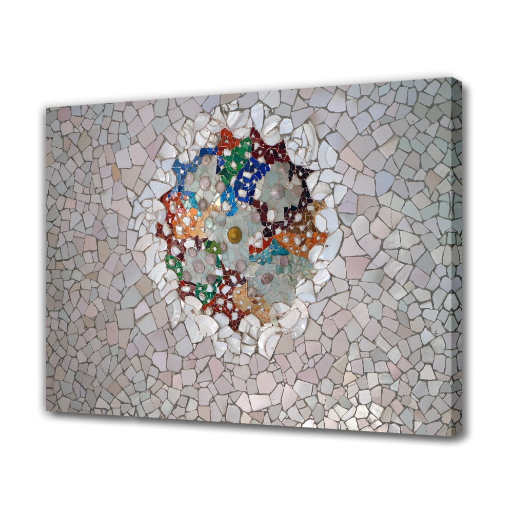 Park Guell Mosaic Tile Gaudi Canvas Poster Bedroom Decor Sports ...