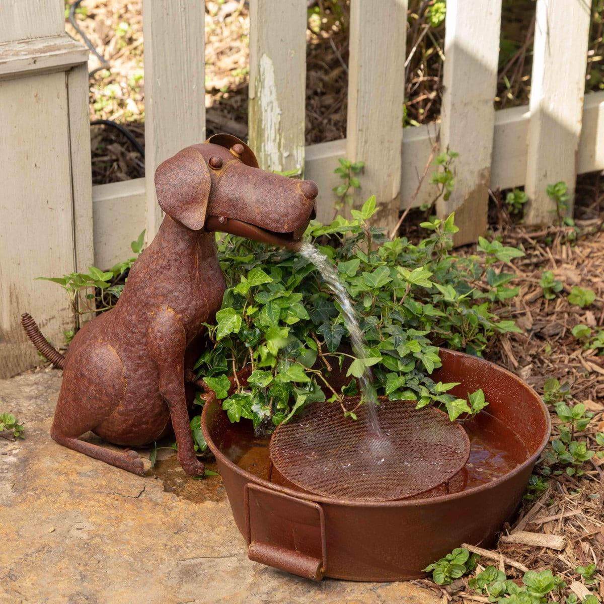 Park Hill Collection Garden Floral Best Friend Fountain - Walmart ...