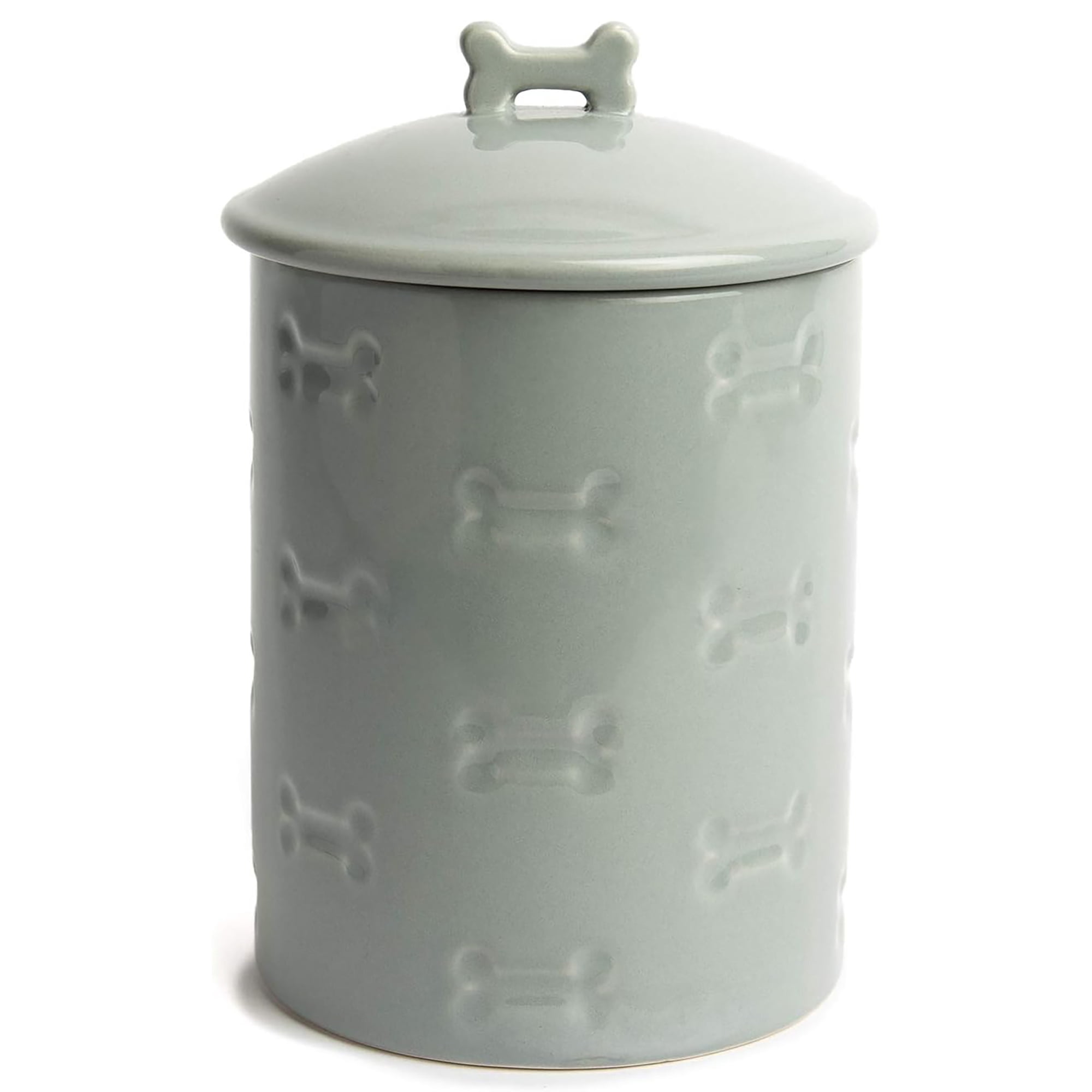 Park Life Designs - Ceramic Pet Treat Jar with Airtight Lid for Dogs ...