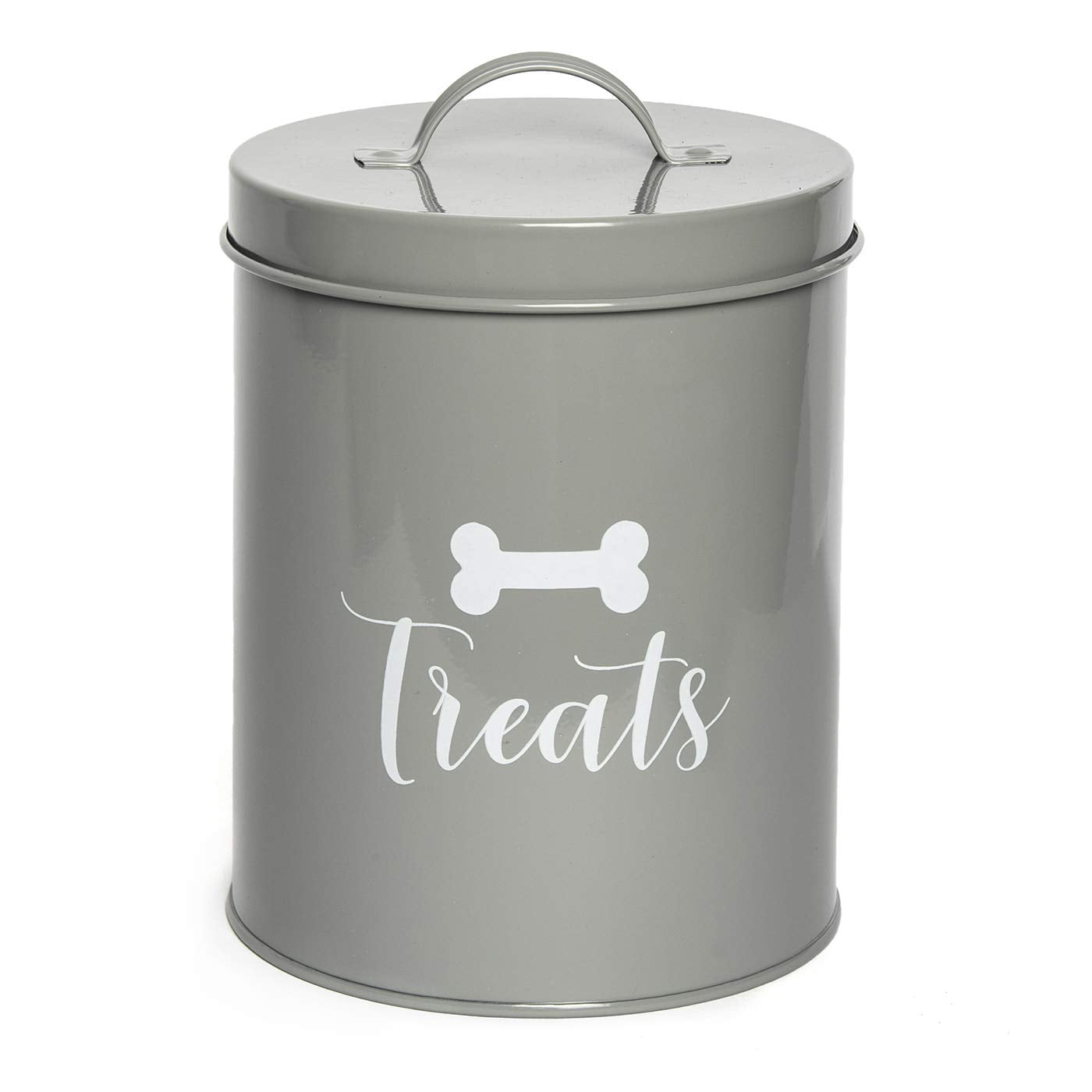 Park Life Designs - XEF1 Metal Pet Treat Jar with Airtight Lid for Dogs ...