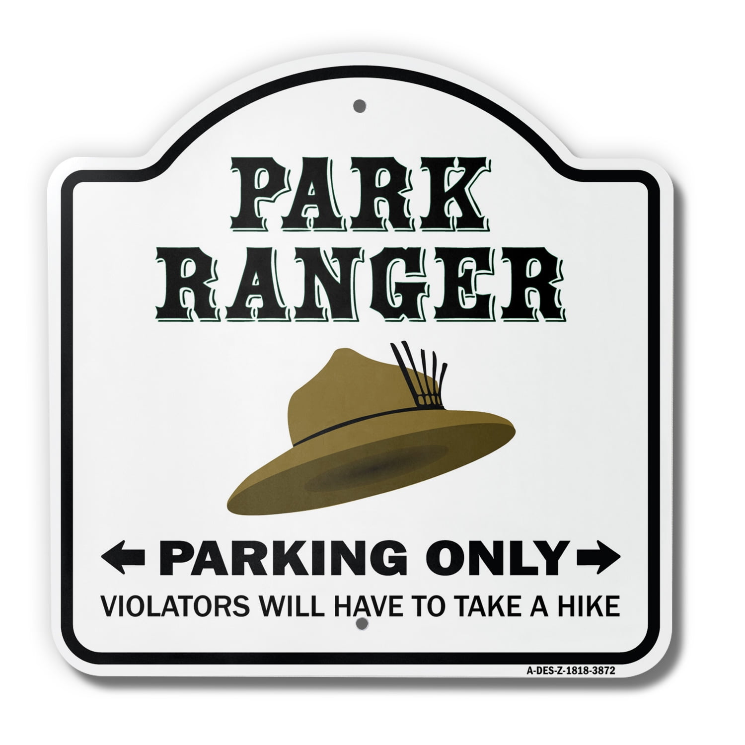 Park Ranger 18" X 18" Heavy-Gauge Aluminum Architectural Sign ...