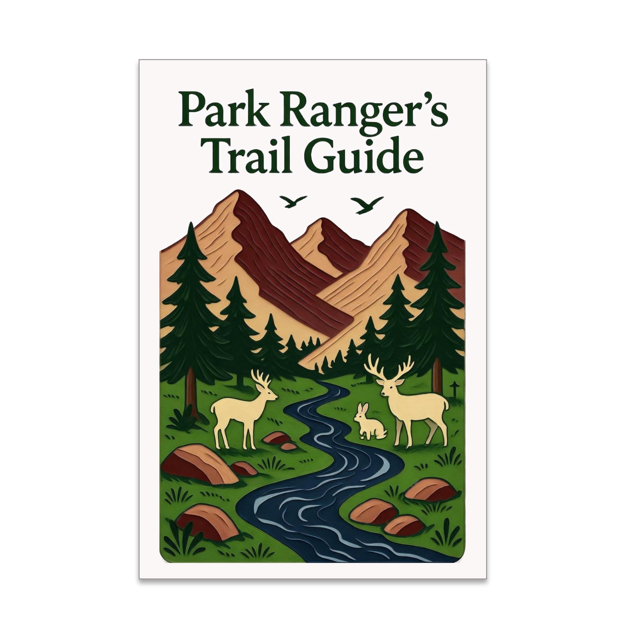Park Ranger Poster - Vintage Woodcut Scenic Design - Wall Decor for ...