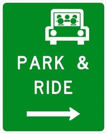 Park & Ride Sign Parking Signs Metal Sign Tin Sign 8x12 Inch - Caution ...