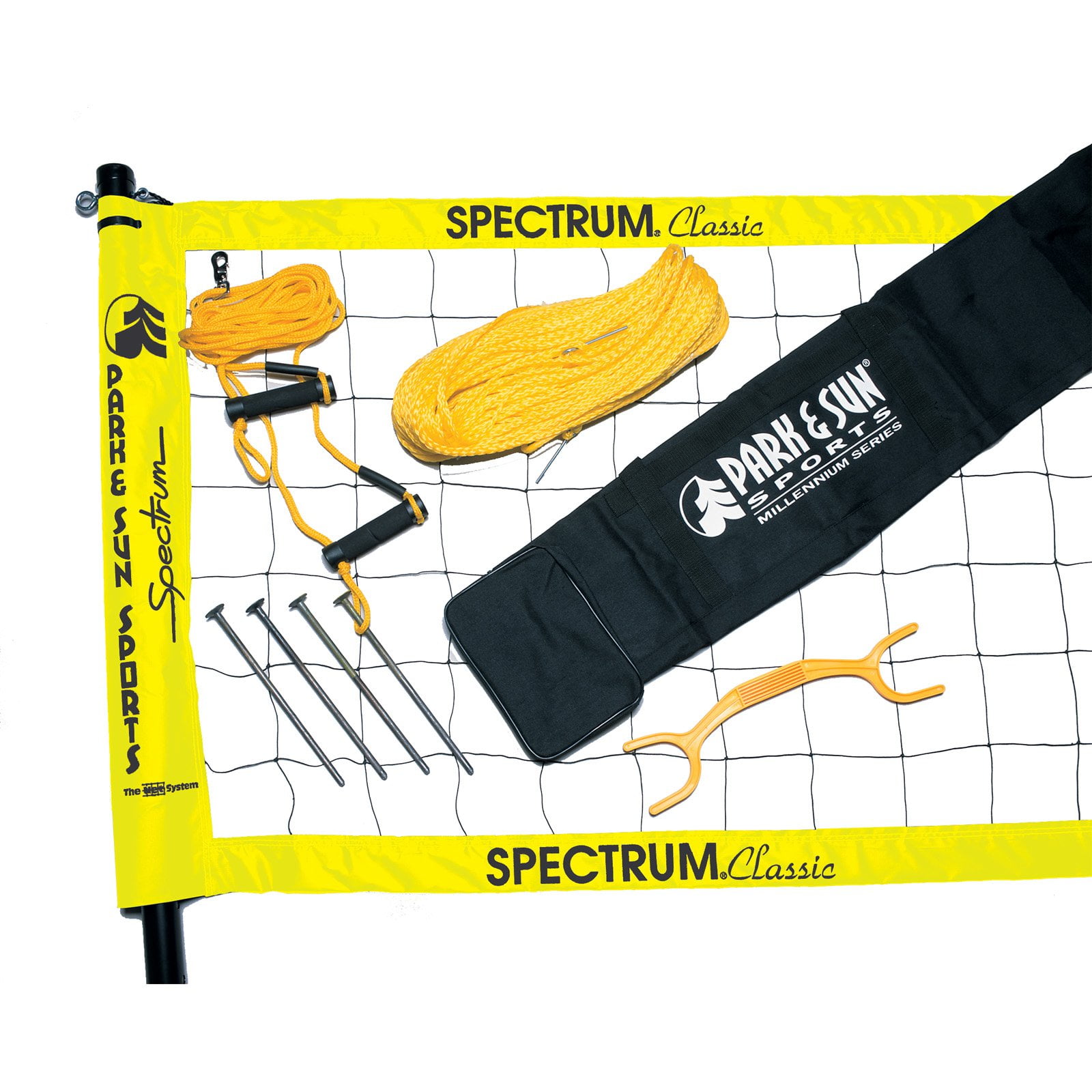 Park & Sun Spectrum Classic Volleyball Net System - Easy Assembly ...
