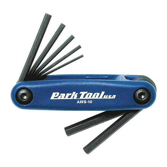 Park Tool AWS-10 Metric Folding Hex Wrench Set with 7 Metric Sizes ...