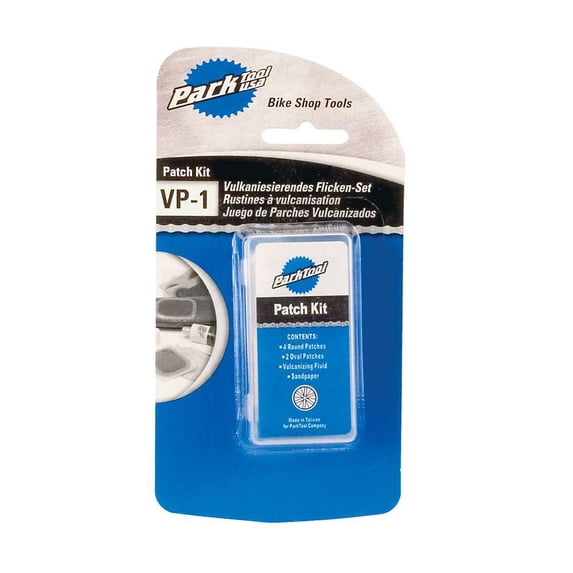 Park Tool VP-1 Vulcanizing Bicycle Tube Patch Kit w/ 6 Patches ...