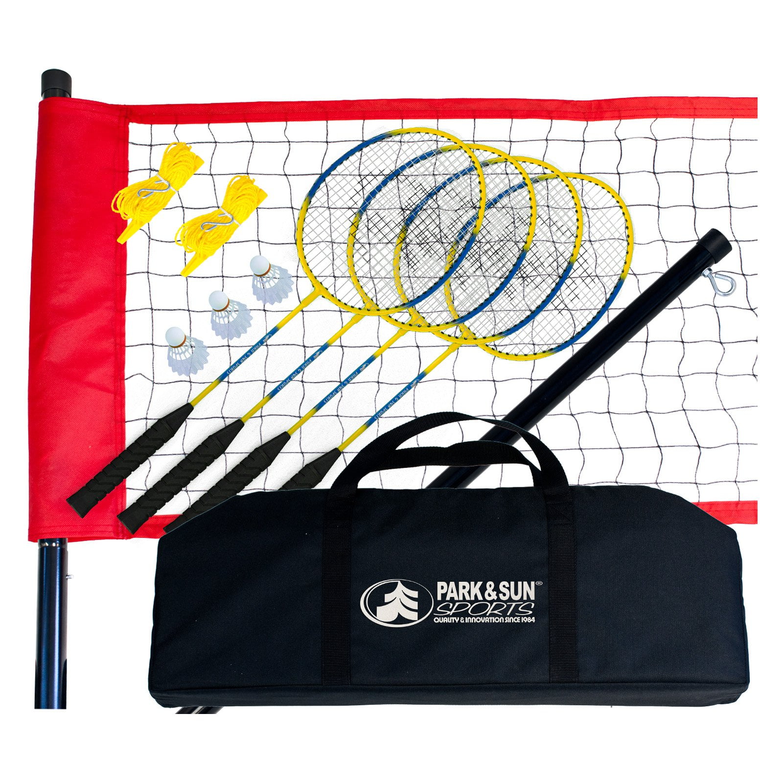 Park and Sun Sports Badminton Set with Carry Bag, 21' W x 30" H ...