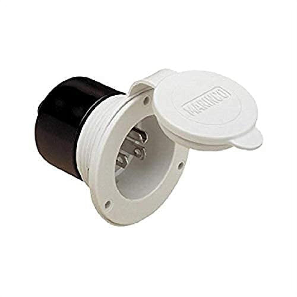 ParkPower 150BBIW.RV 15 Amp Power Inlet, White - 150BBIWRV - Walmart.com