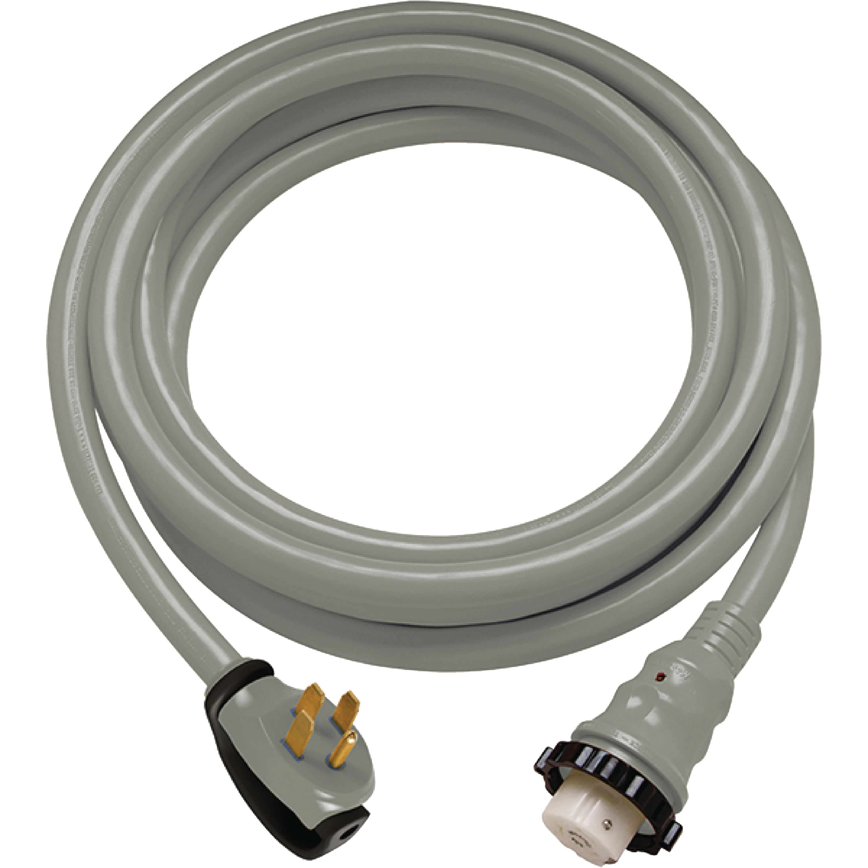 ParkPower 25SPPGRV 30A Gray 25' RV Cordset with Power Indicator Light ...