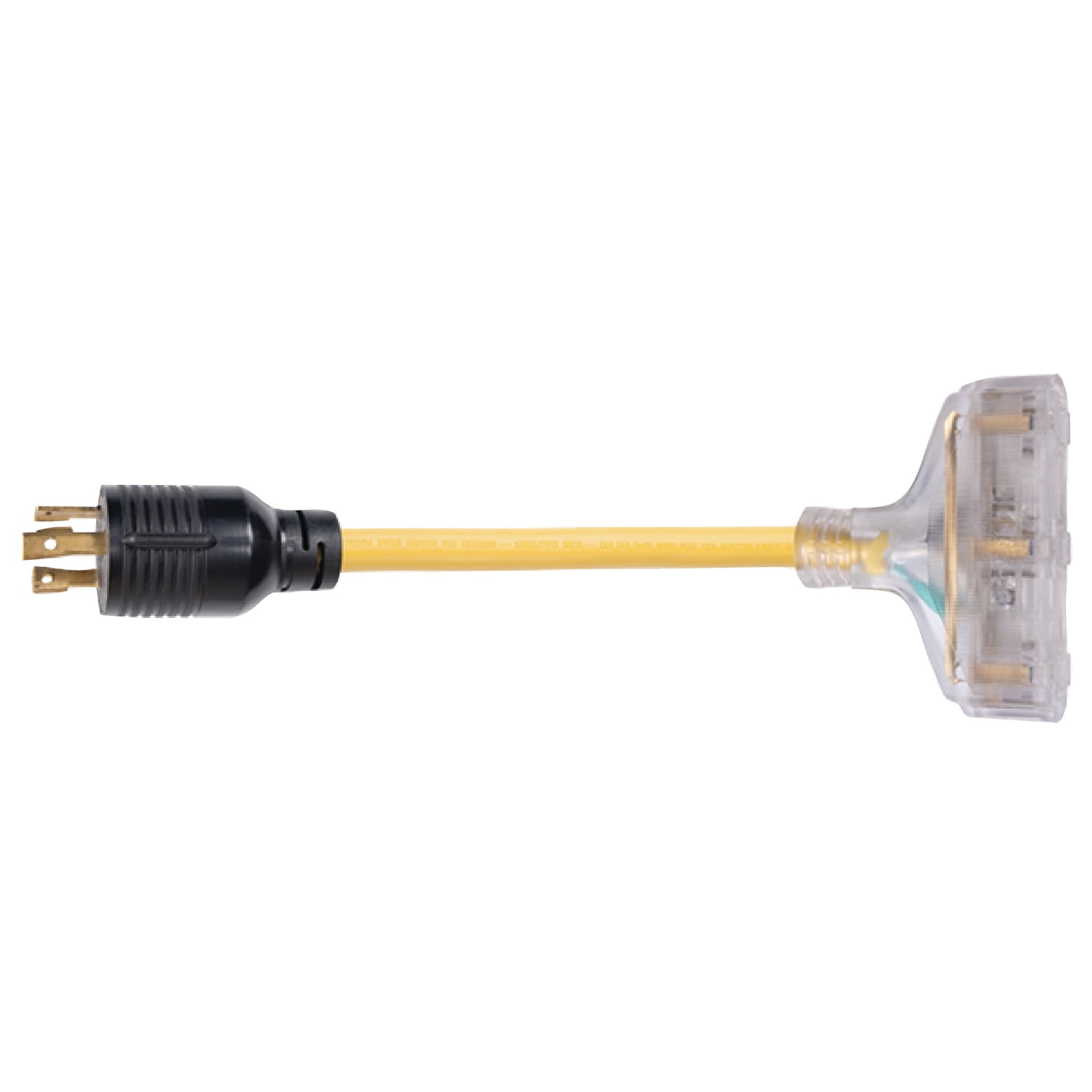 ParkPower 30153GPA 30A Generator Plug To (3) 15A Receptacles Pigtail ...