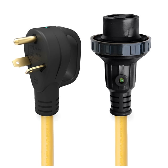 ParkPower 30ARVD25 Detachable Power Cord with Handle and Indicator ...