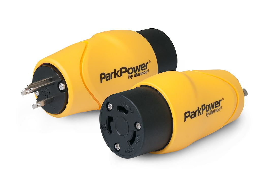 ParkPower S1530RV RV Adapter with 30A 125V Locking Connector and 15A ...