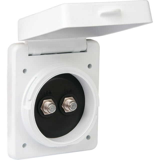 ParkPower Standard RV Dual Cable TV Inlet - Walmart.com