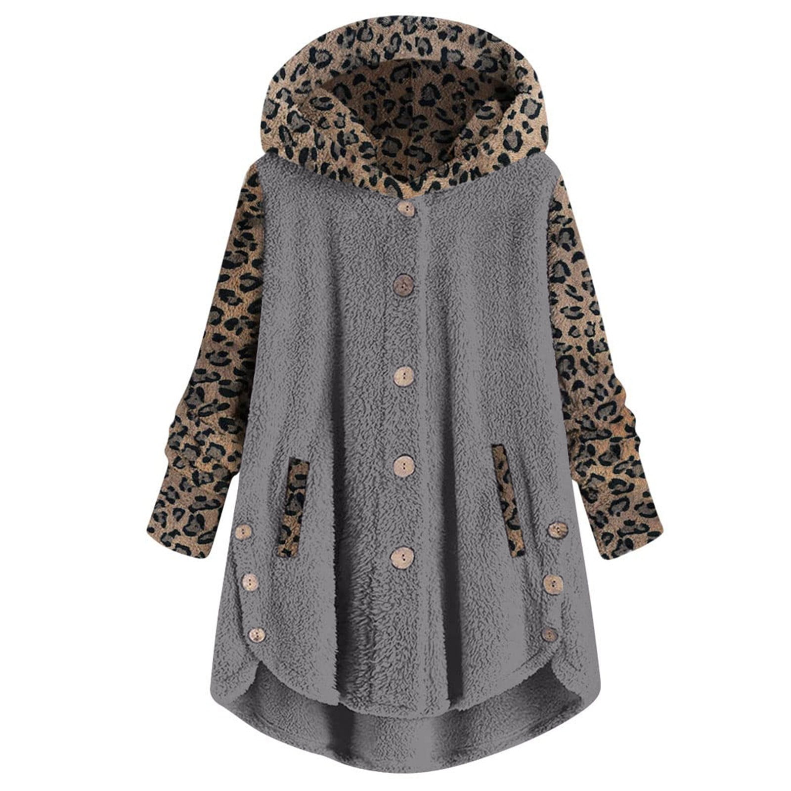 Parka Fur Coats for Women Casual Winter Puffer Jacket Long Drawstring ...