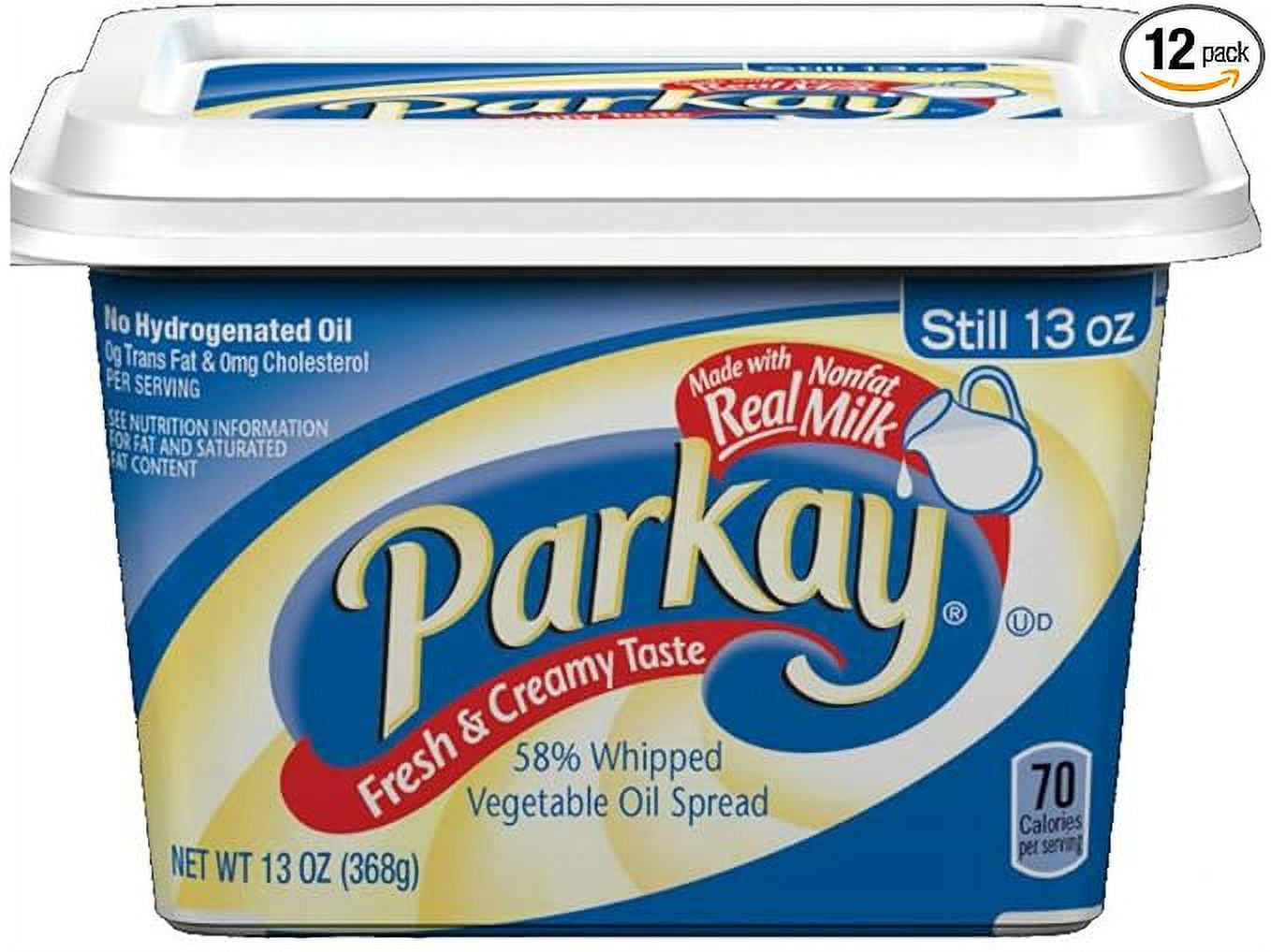 Parkay Dairy Spreadable Margarine, 13 Ounce Bowl - Pack of 12 - Walmart.com