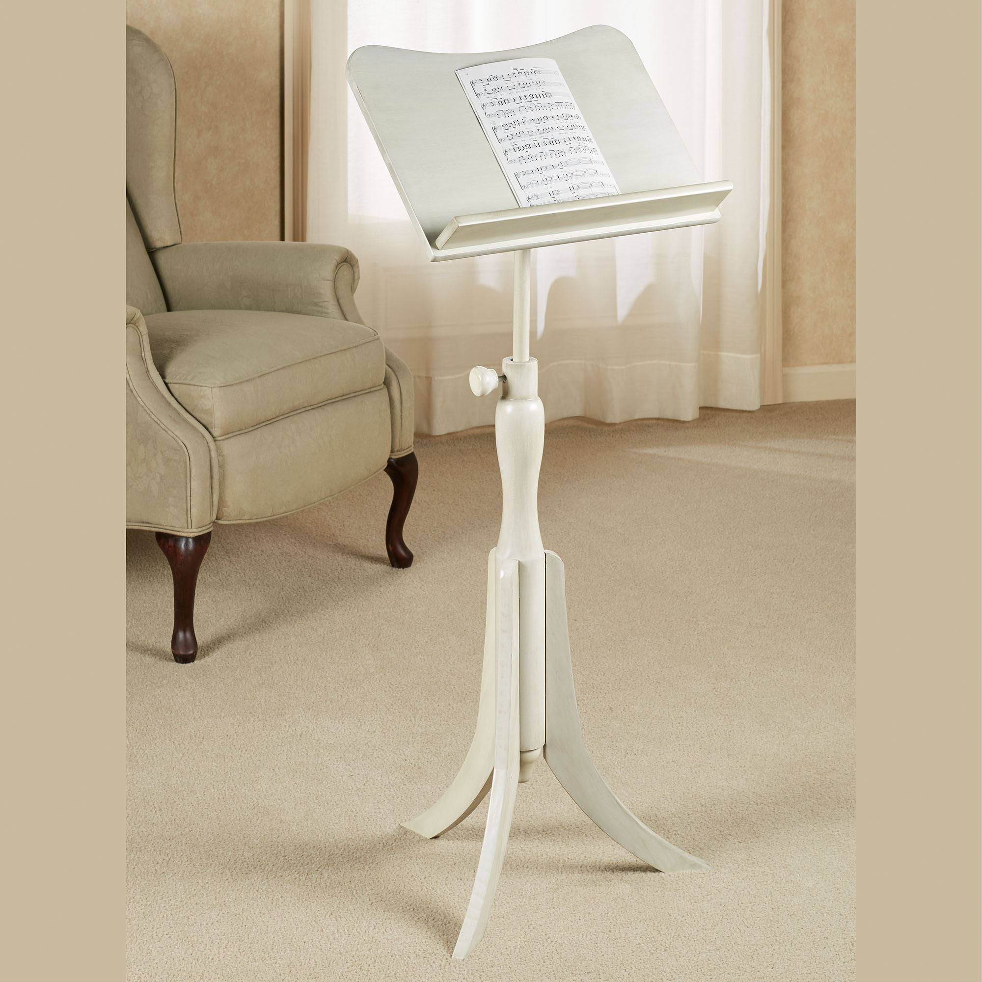 Parke Music Stand Whitewash One Size - Walmart.com