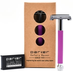 Parker Safety Razor - Version 3 Adjustable Injector Razor with ...