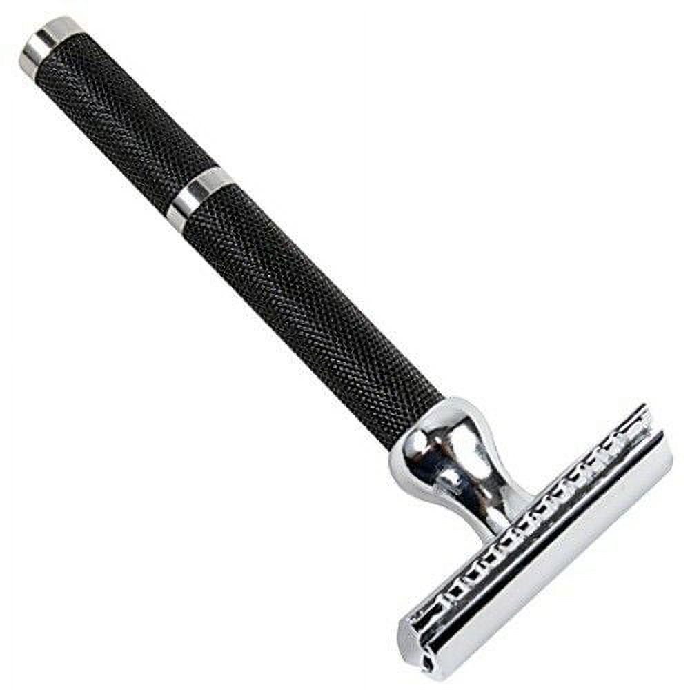 Parker 71R Long Handle Safety Razor & 5 Double Edge Blades - 3 Piece ...