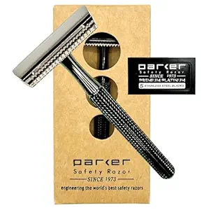 Parker 78R Double Edge Safety Razor with 5 Safety Razor Blades, Women ...