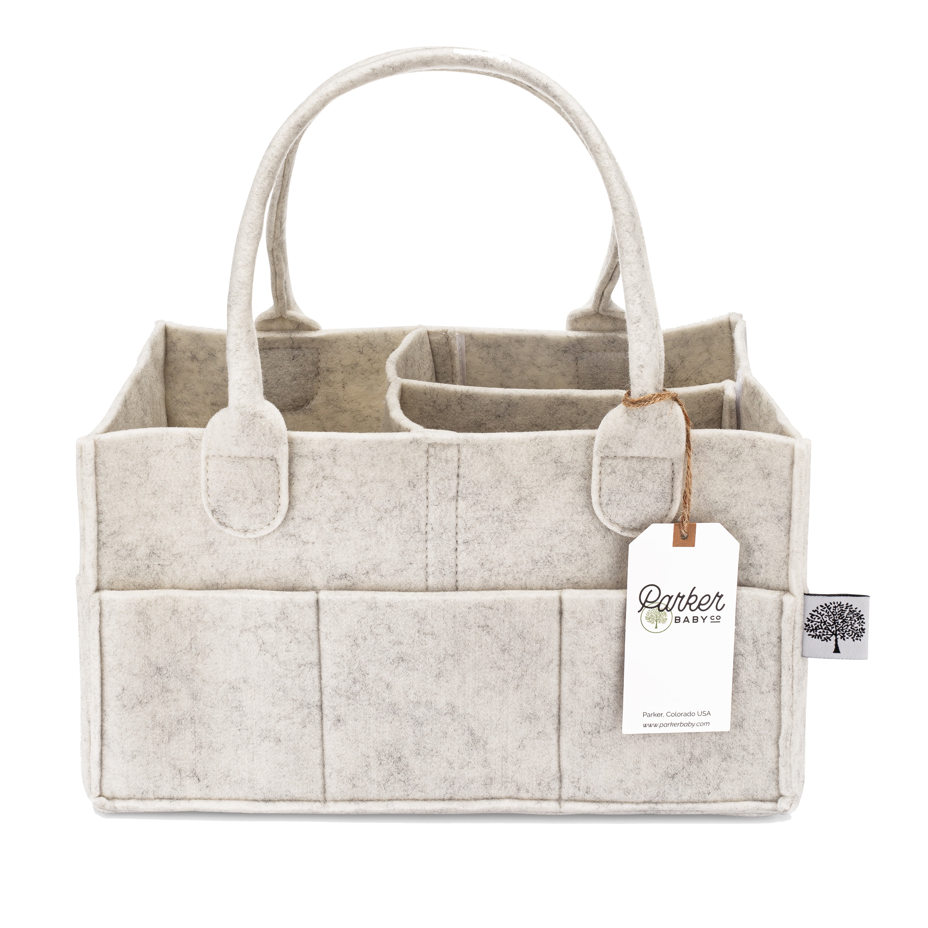 Parker Baby Large Felt Diaper Caddy - Extra Holder Organizer with ...