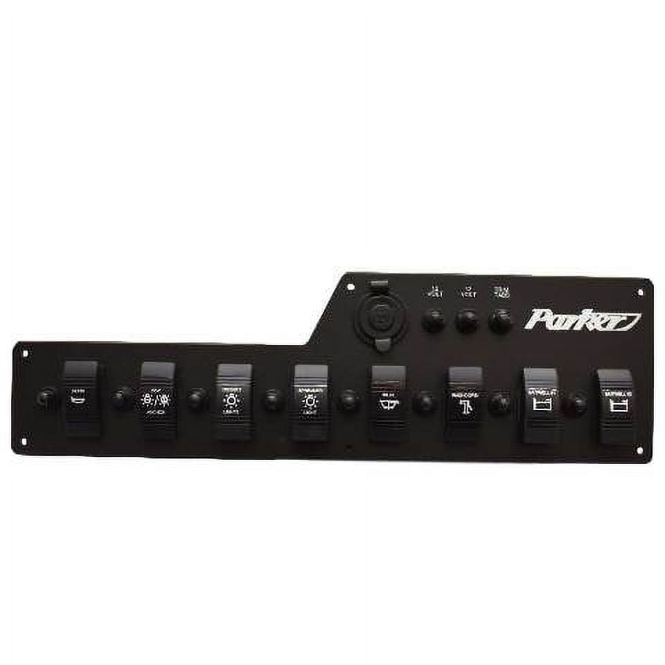 Parker Boat Switch Panel 222-05649-P | 16 3/4 x 4 7/8 Inch Black ...