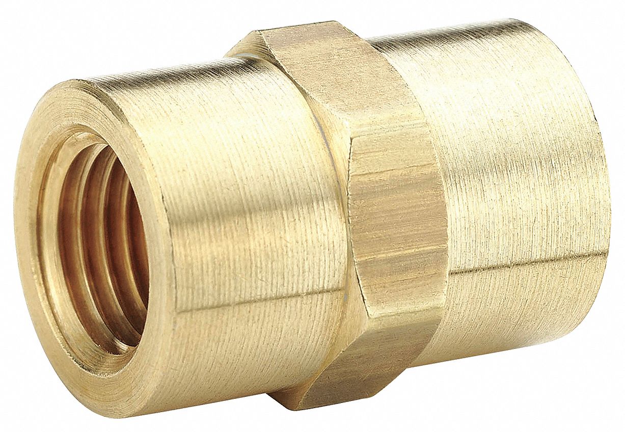 Parker Coupling, Brass, 1/8 in, FNPT x MNPT L207P-2 - Walmart.com