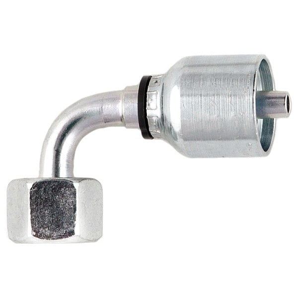 Parker Crimp Fitting,90 deg.,1/2" I.D.,F,BSPP 1B243-8-8 - Walmart.com